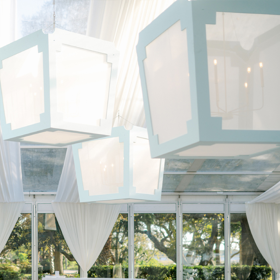 Custom XL Shadow Box Lanterns - LIT Charleston